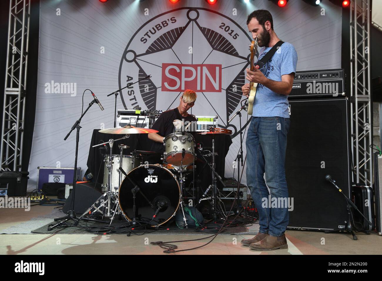 Mike Wallce, left, and Matt Flegel of Viet Cong performs at the Spin ...