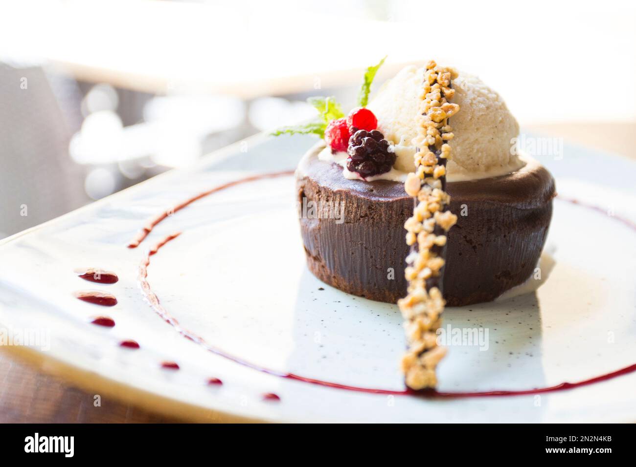 Coulant. Molten chocolate cake is a popular dessert that combines the ...