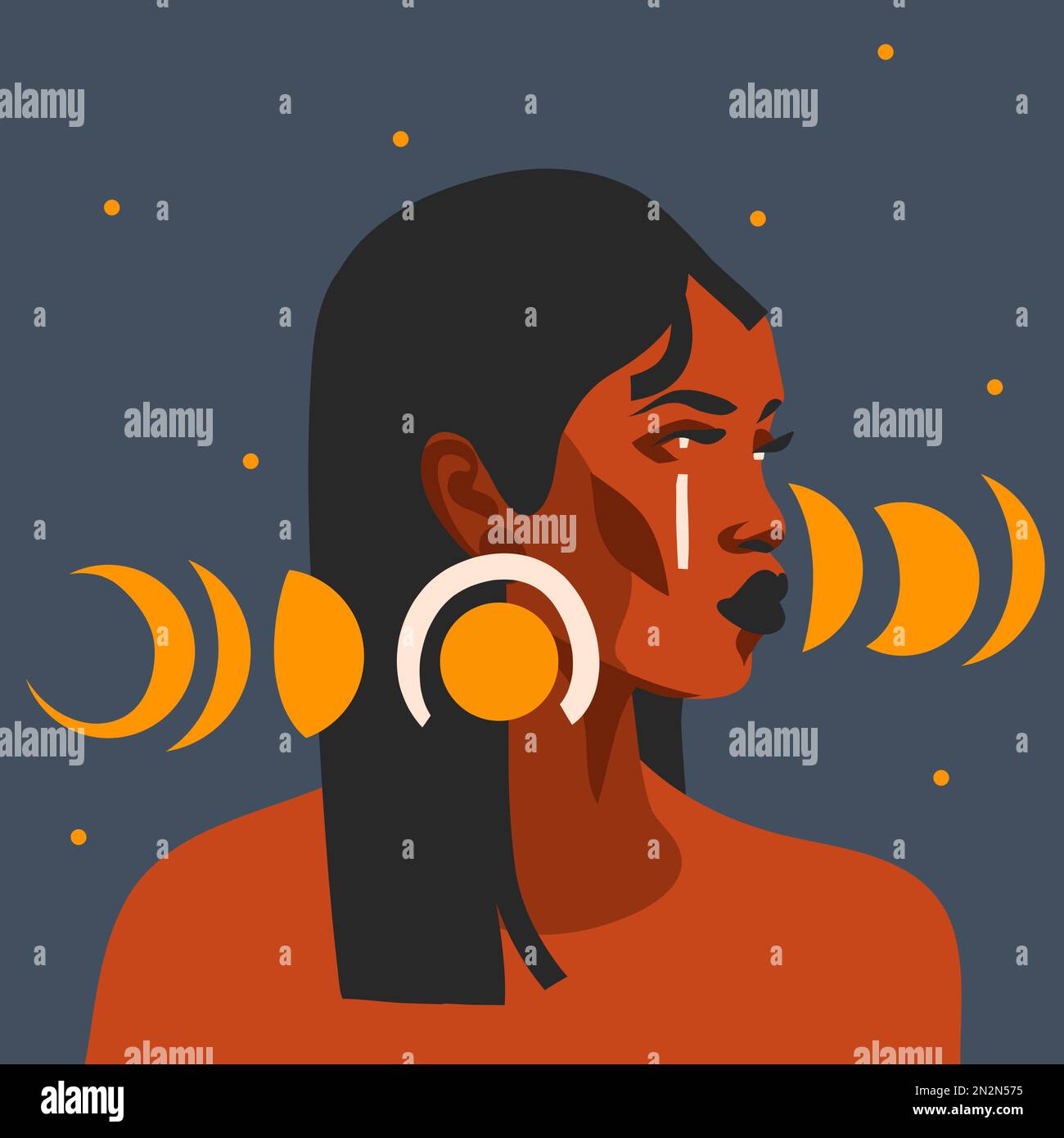 Hand drawn vector abstract graphic contemporary modern art,aesthetic ...