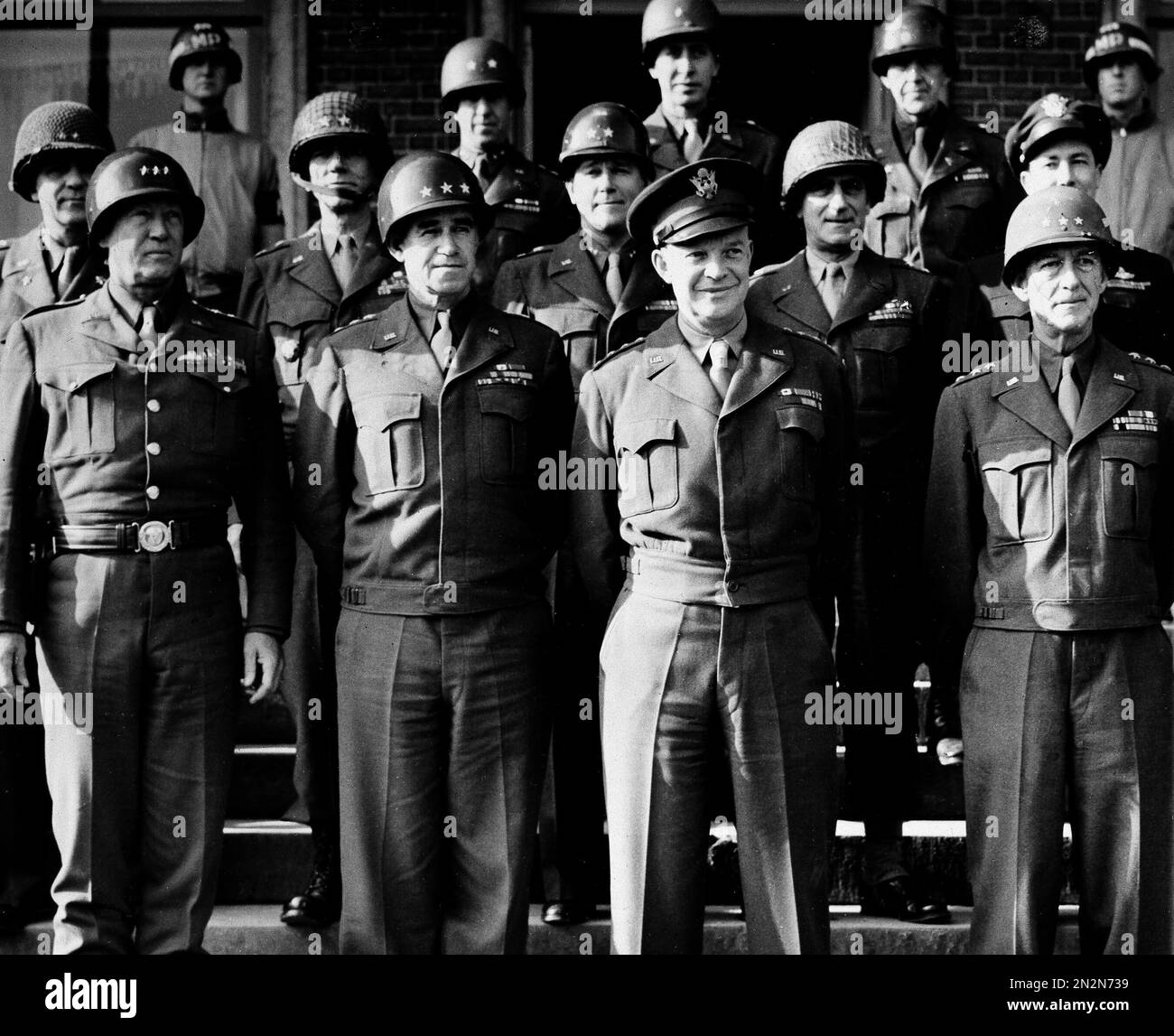 Pictured in this gathering of American generals in Belgium, Nov. 1 ...