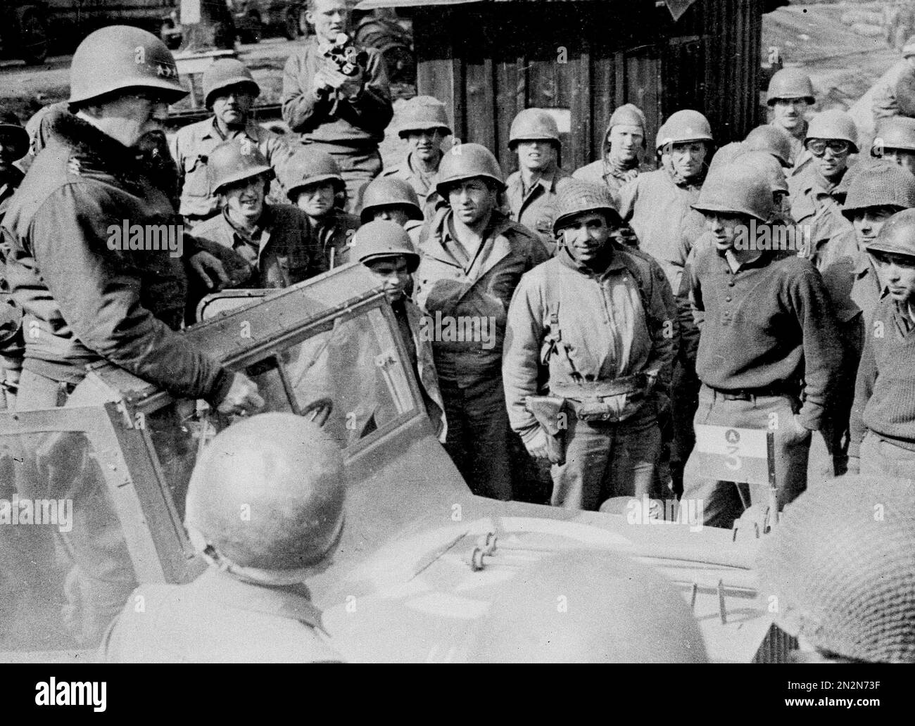 In this photo provided by the U.S. Army, Lt. Gen. George S. Patton Jr ...