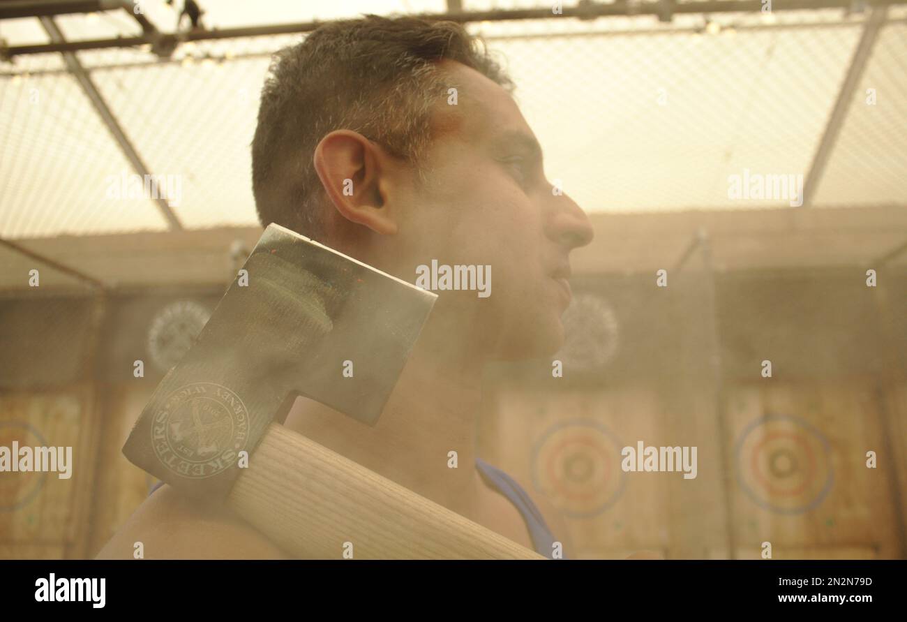 Axe throwing competition hi-res stock photography and images - Alamy