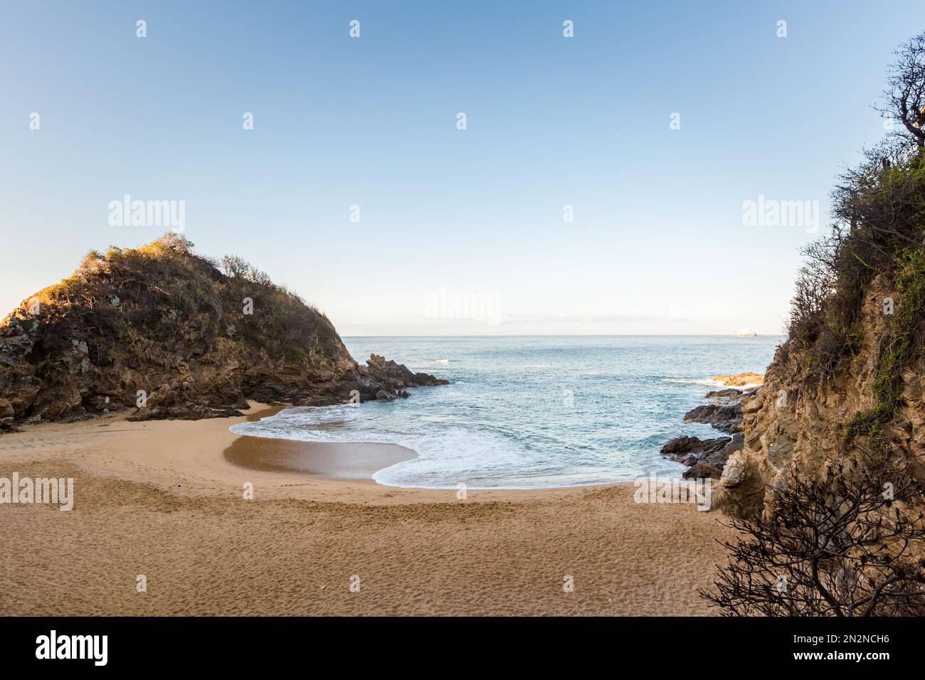Beautiful Zipolite beach in Mexico. Love beach Stock Photo - Alamy