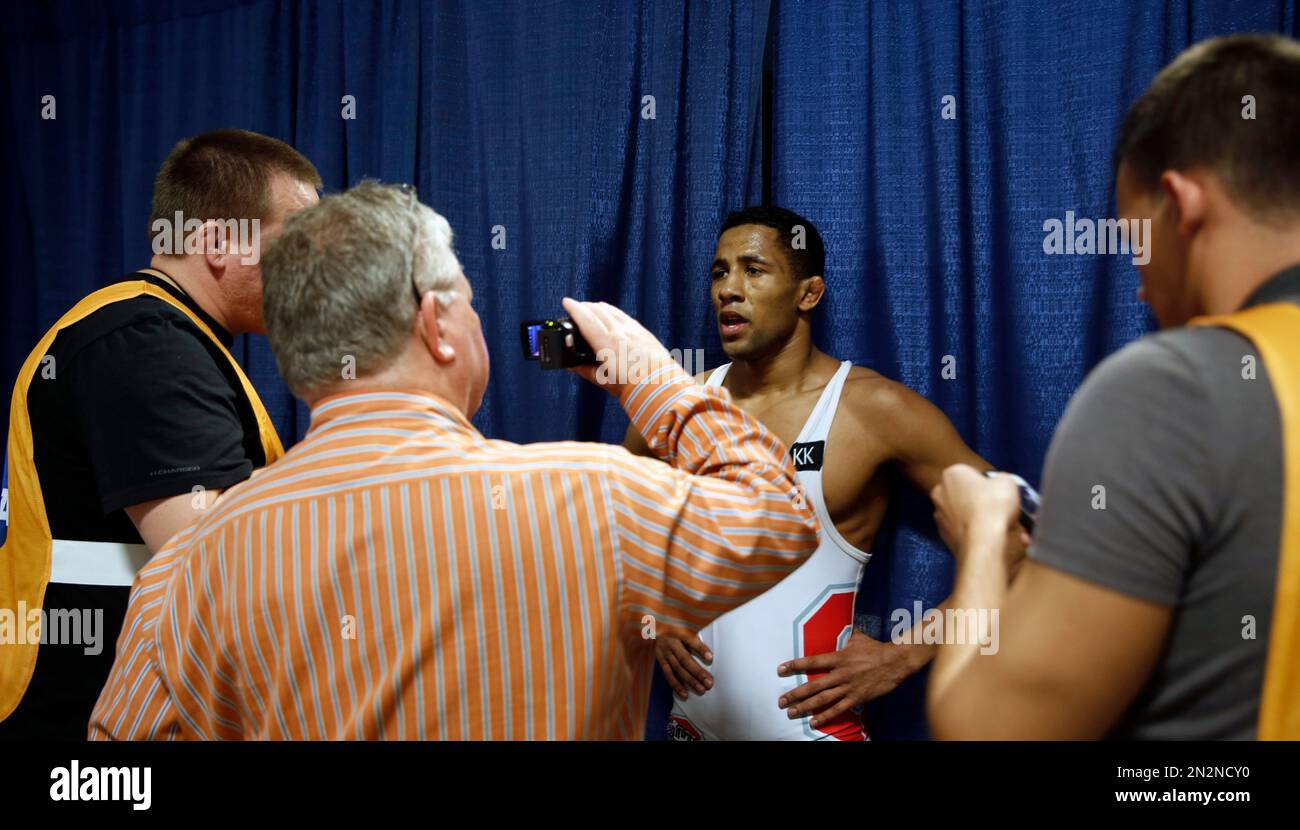 Ohio State's Josh Demas speaks following his 157-pound first-round ...