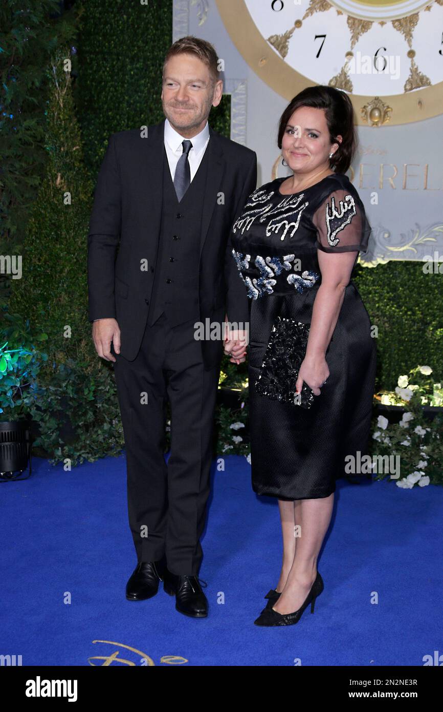 Director Kenneth Branagh and his wife Lindsay Brunnock pose for ...
