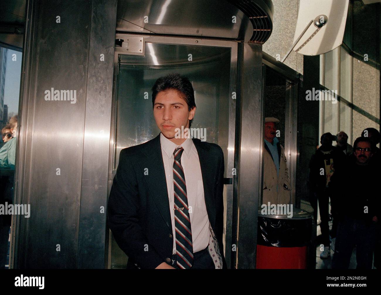 Defendant Jason Ladone, 17, appears outside State Supreme Court in the ...