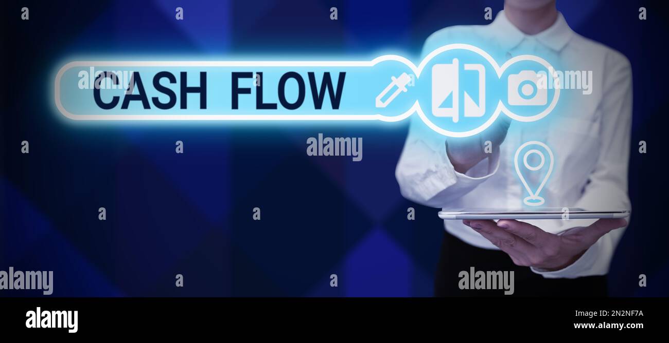 Inspiration showing sign Cash Flow. Concept meaning Movement of the ...
