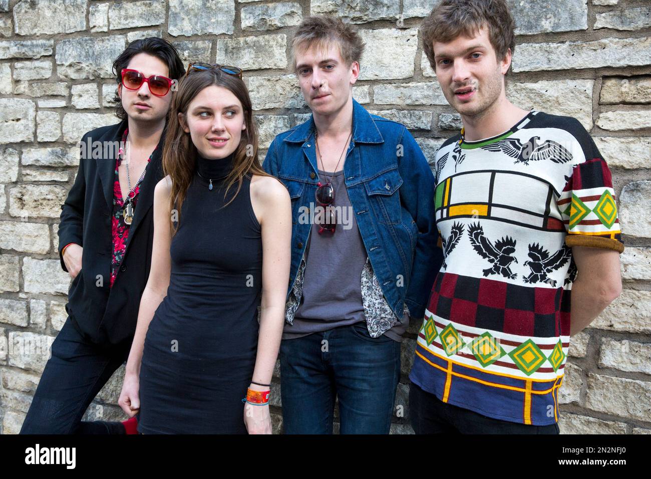 Theo Ellis, from left, Ellie Rowsell, Joel Amey and Joff Oddie of Wolf ...