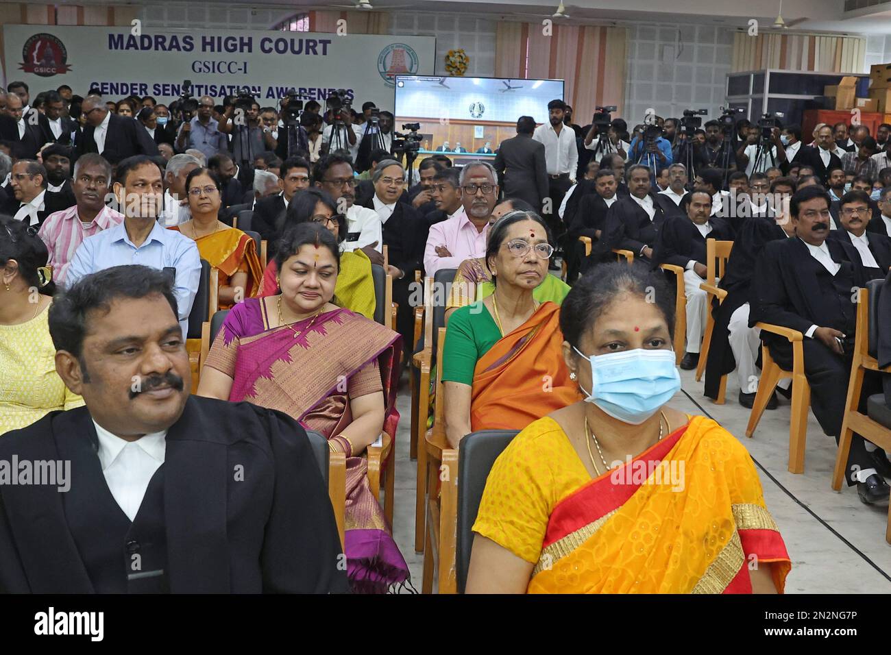 Five hon’ble additional Judges have been sworn in today to the High Court of Madras, by Hon’ble ...