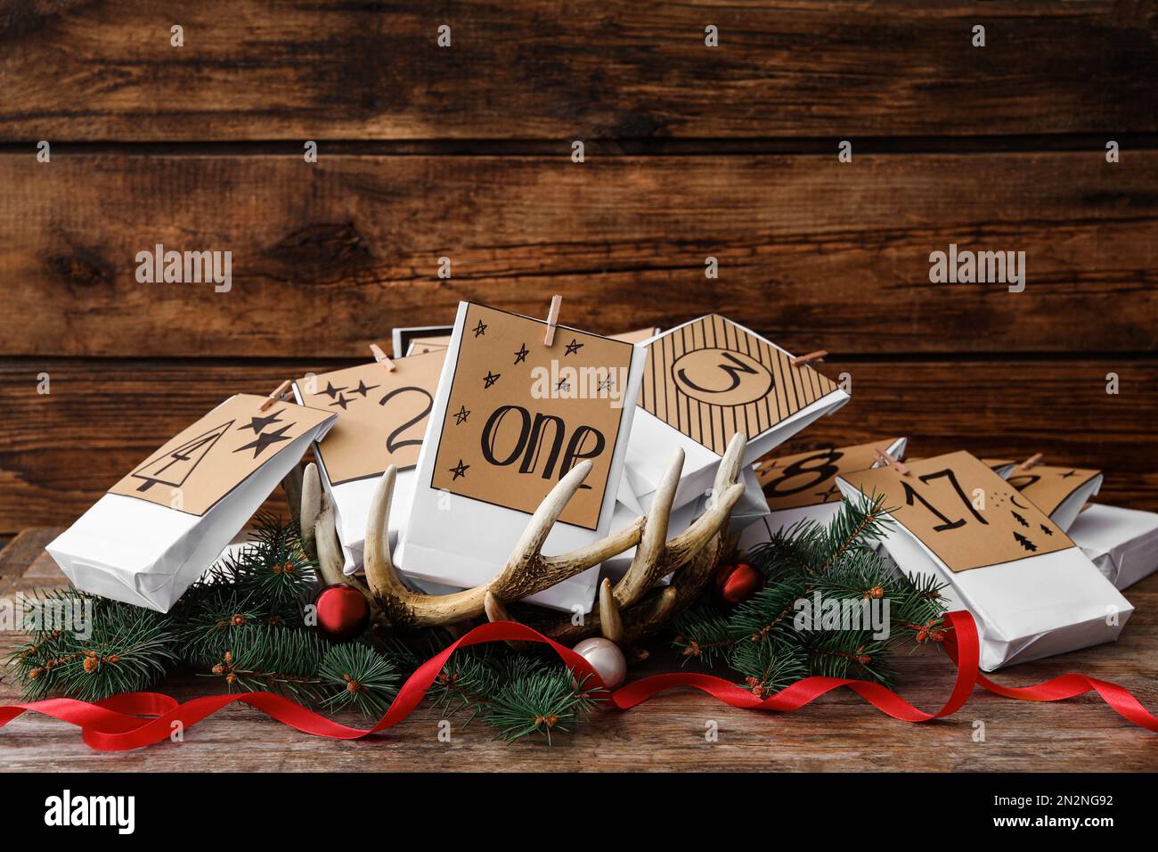 Advent calendar idea bags hi-res stock photography and images - Alamy