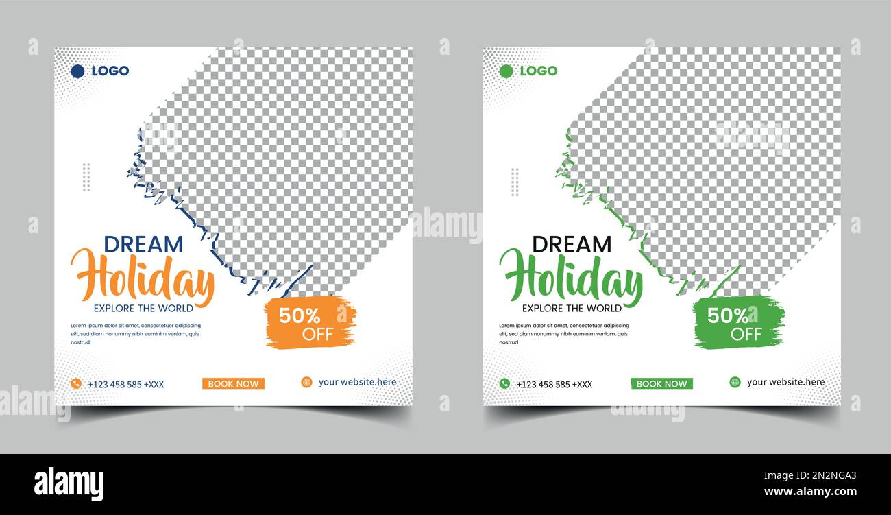 travel sale social media post template. travelling agency business ...