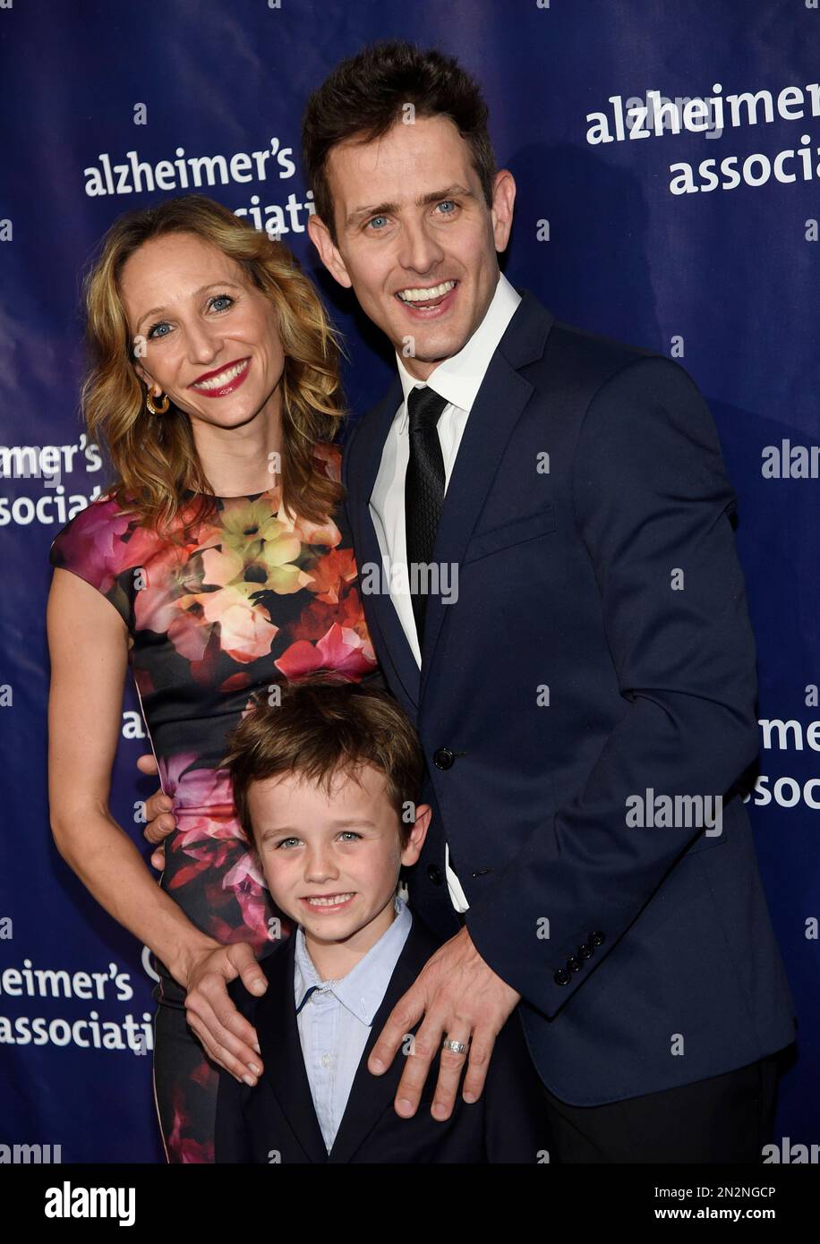 Joey McIntyre, right, poses with his wife Barrett Williams McIntyre and ...