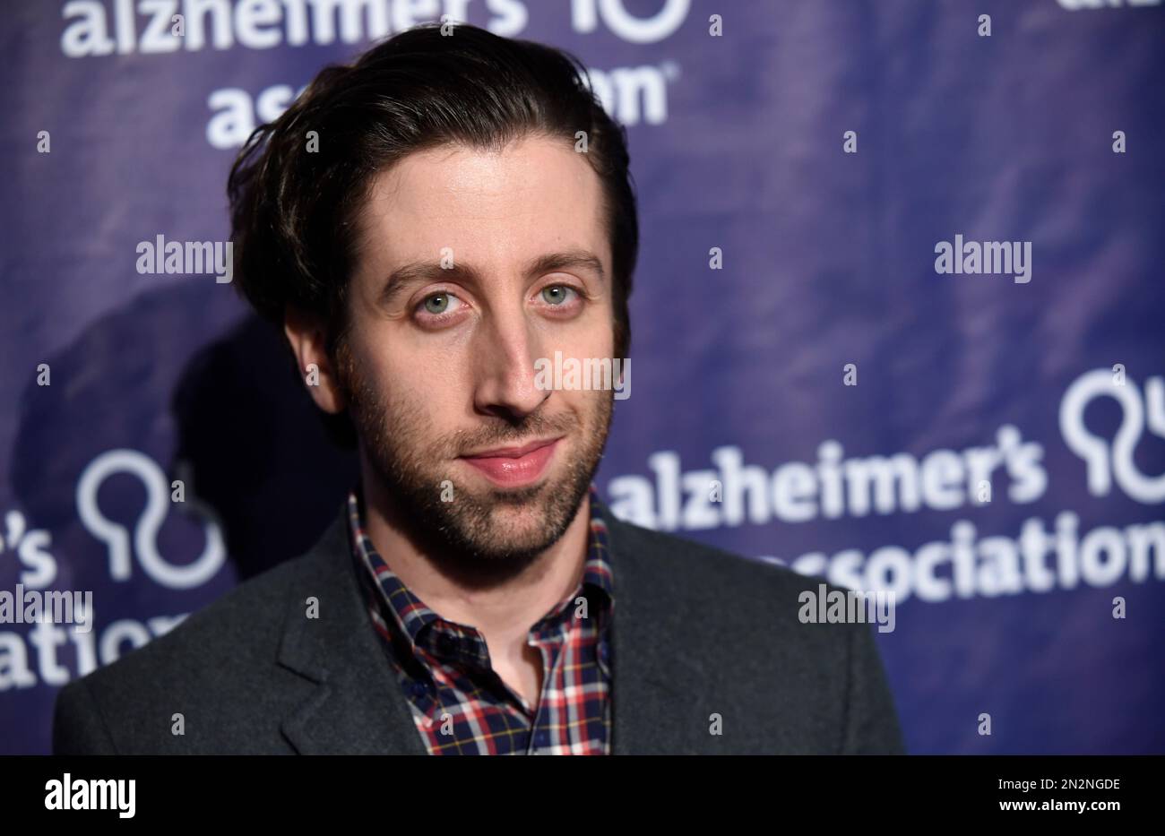 Actor Simon Helberg poses at the 23rd Annual "A Night at Sardi's" event ...