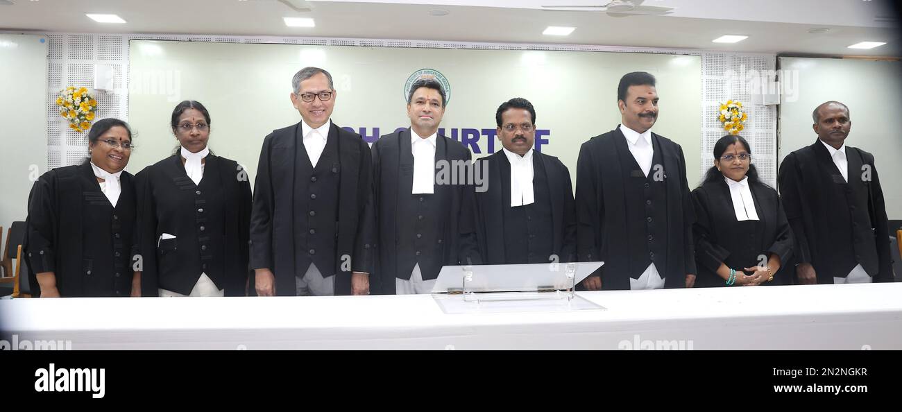 Five hon’ble additional Judges have been sworn in today to the High Court of Madras, by Hon’ble ...