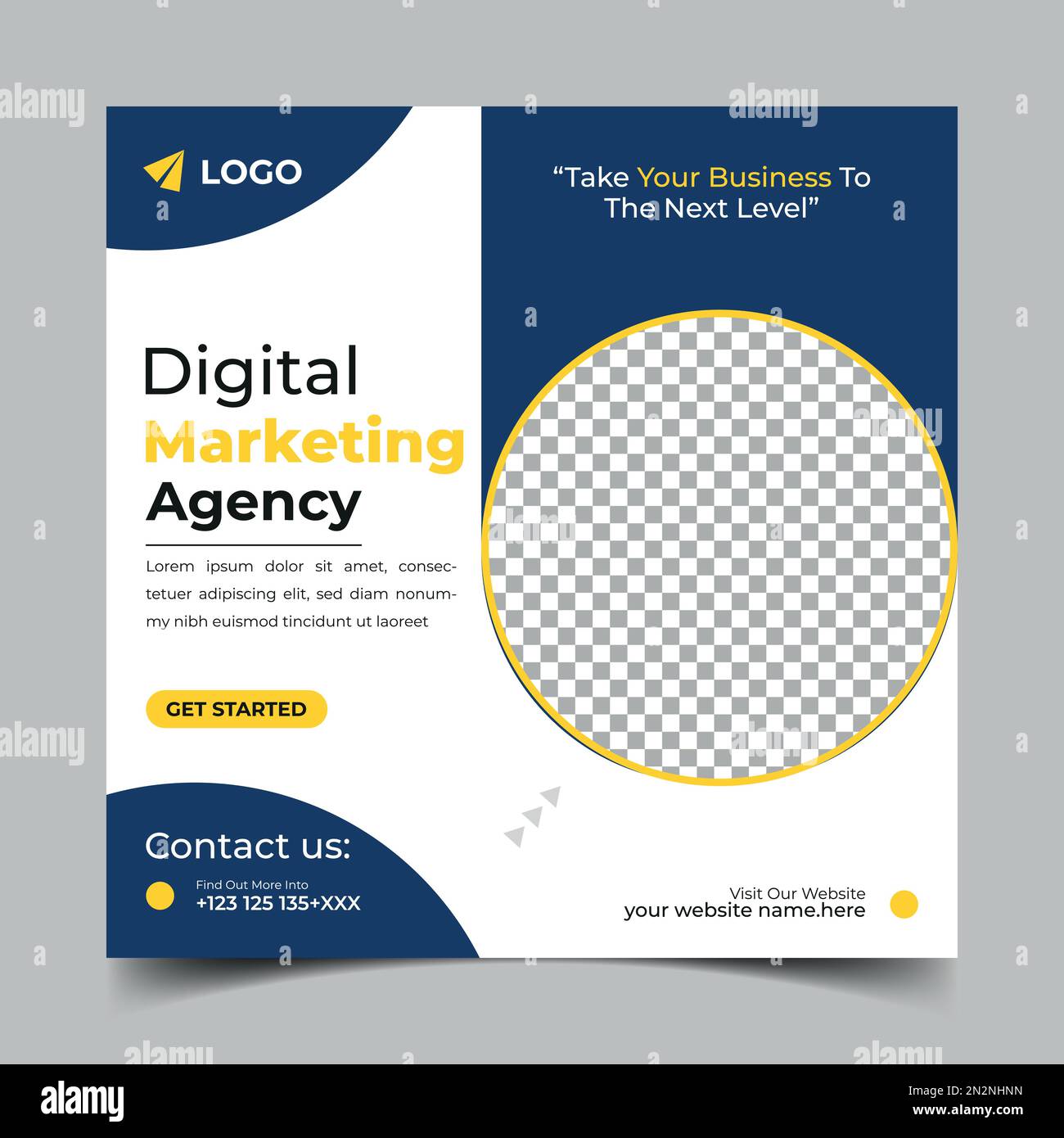 Digital marketing agency social media post design and web banner ...