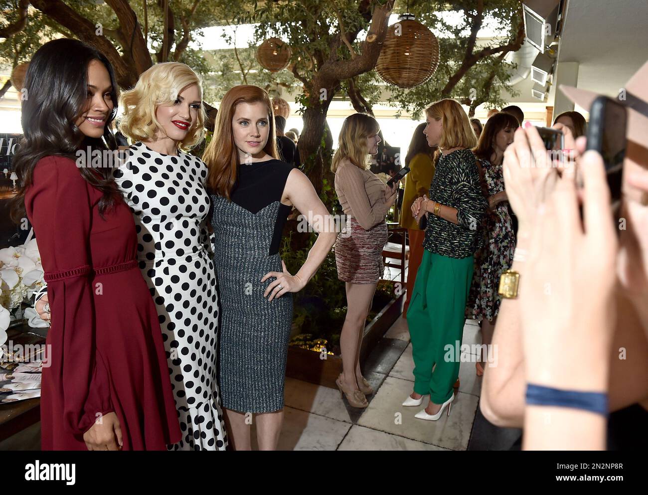EXCLUSIVE - Zoe Saldana, from left, Gwen Stefani and Amy Adams attend ...