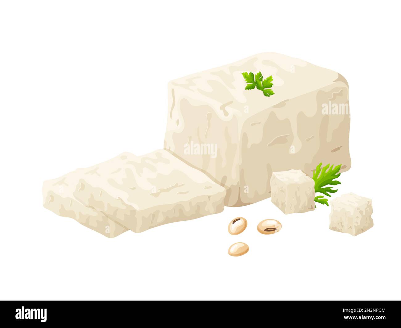 Soya bean curd Stock Vector Images - Alamy