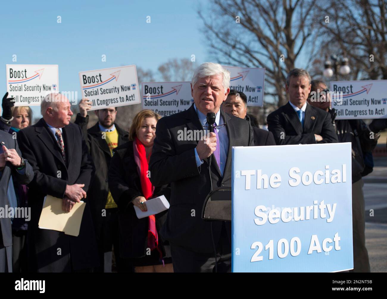 Rep. John Larson, D-Conn. speaks during a news conference on Capitol ...