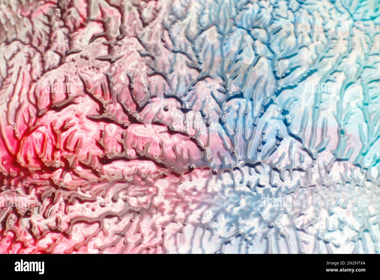 Abstract red and blue streaks on white background Stock Photo - Alamy