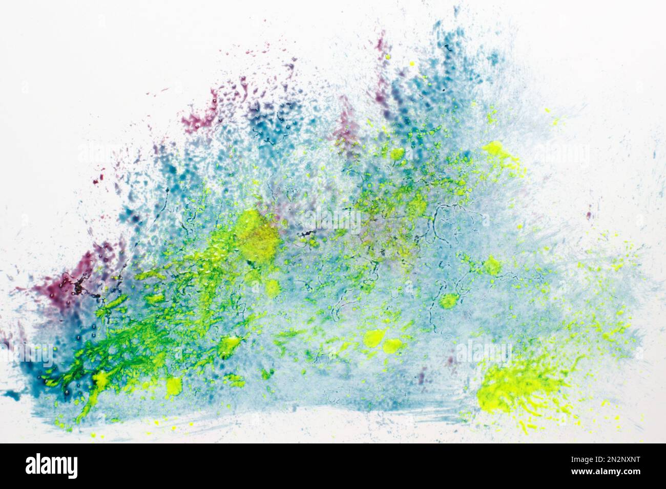 Creative art, paint. Microscopy analysis, bacteria Stock Photo - Alamy