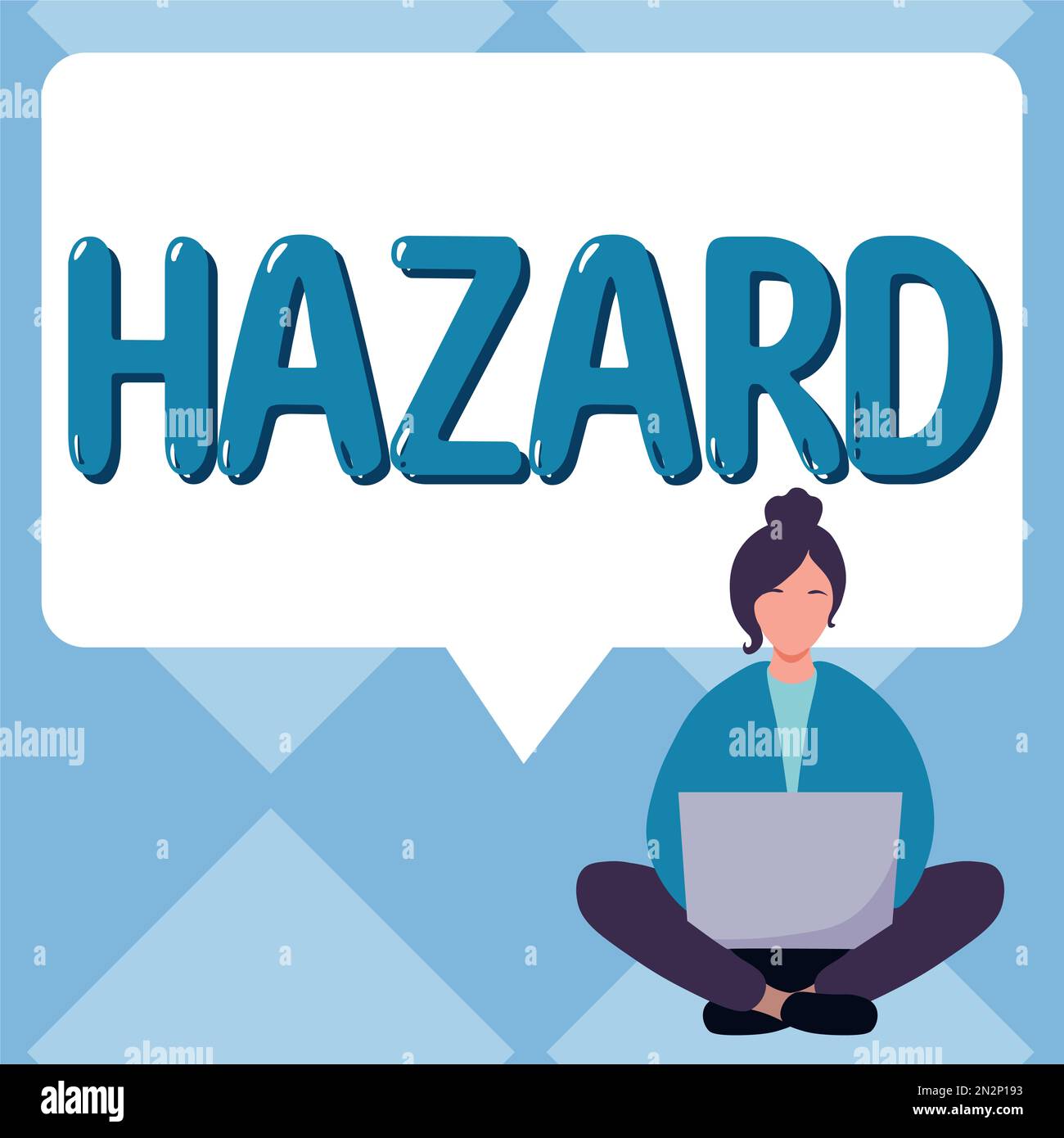 Conceptual display Hazard. Word Written on account or statement ...