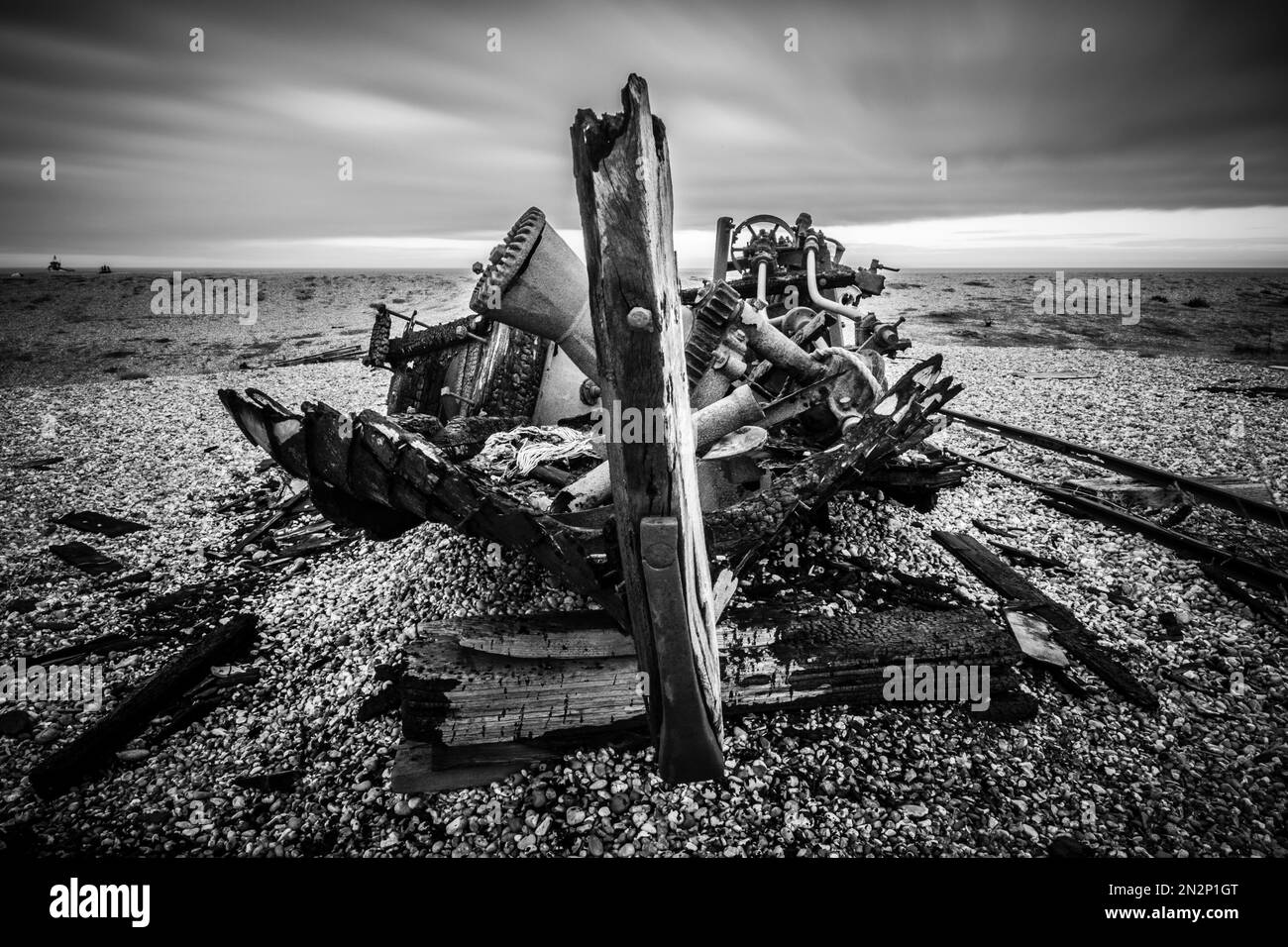 Beautiful landscape photography landscape boats Black and White Stock ...
