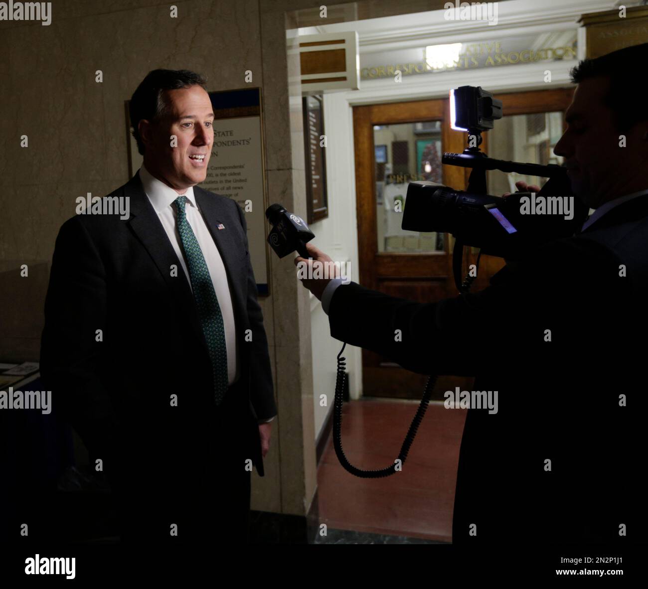 Former Republican presidential candidate and U.S. Sen. Rick Santorum ...