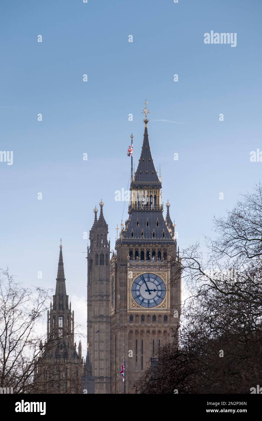 Big Ben (aka The Queen Elizabeth Tower) on the Houses of Parliament ...