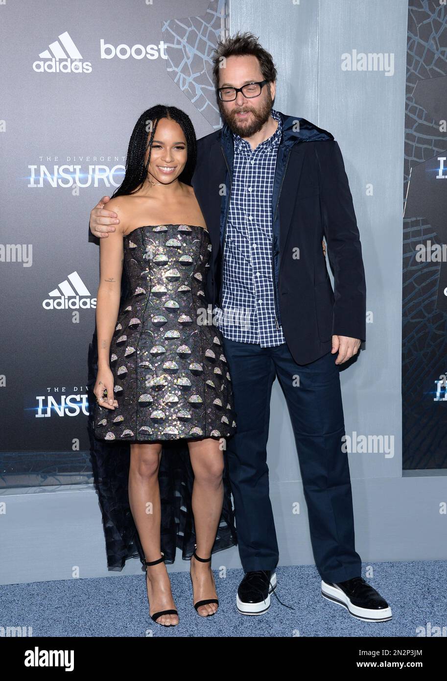 Actress Zoe Kravitz and director Robert Schwentke attend the premiere ...