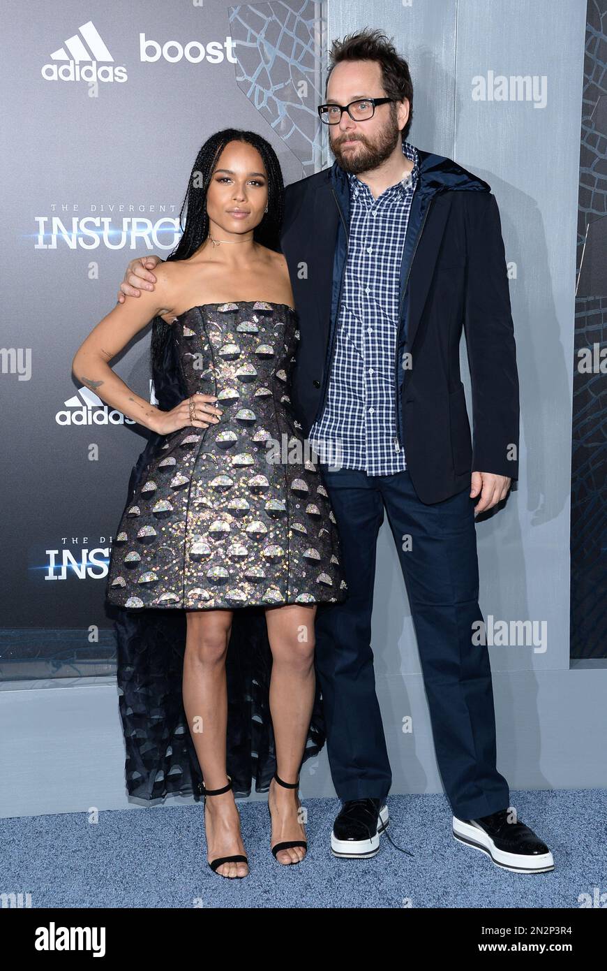 Actress Zoe Kravitz and director Robert Schwentke attend the premiere ...