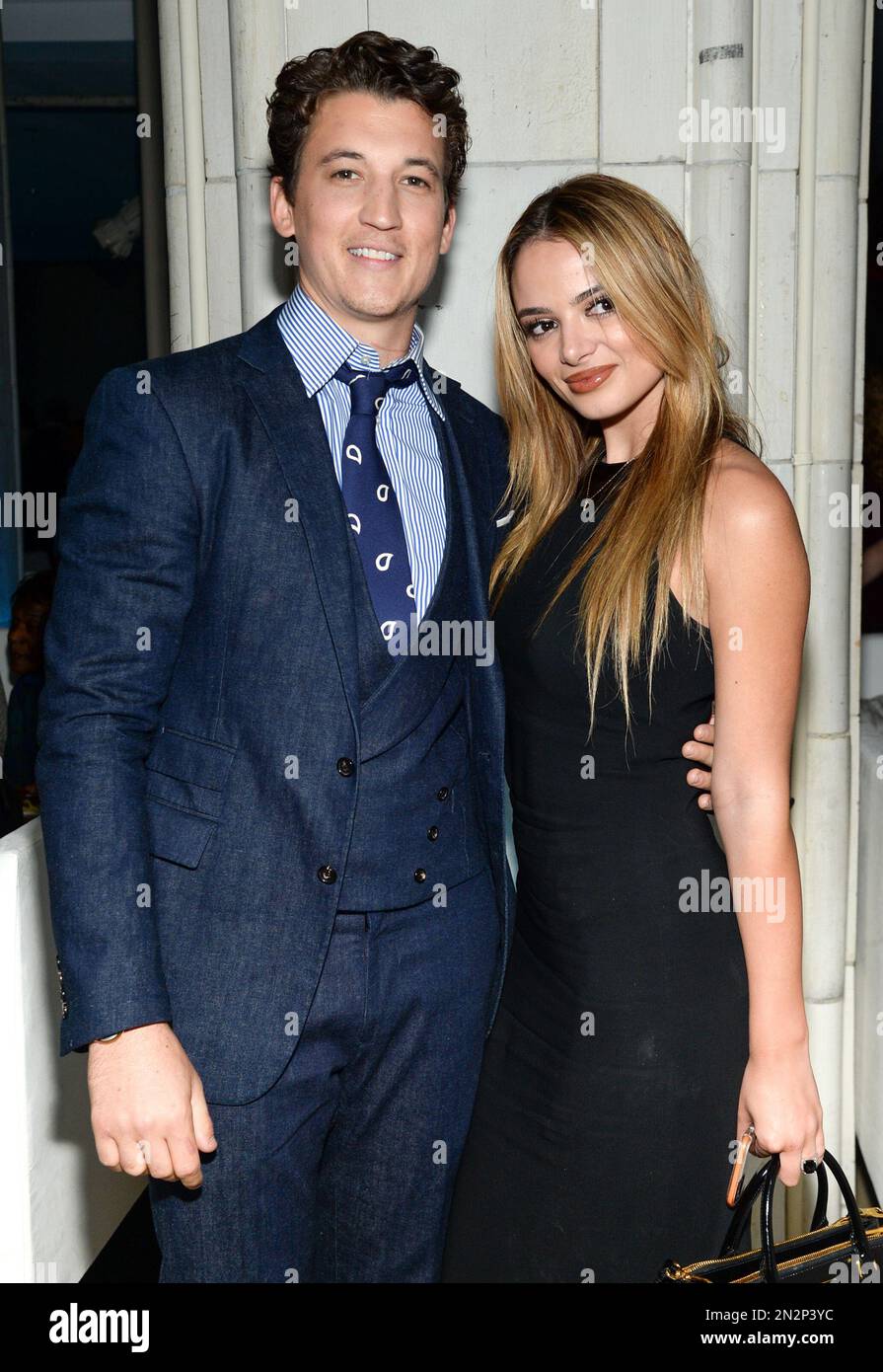 Actor Miles Teller and girlfriend Keleigh Sperry attend "The Divergent ...