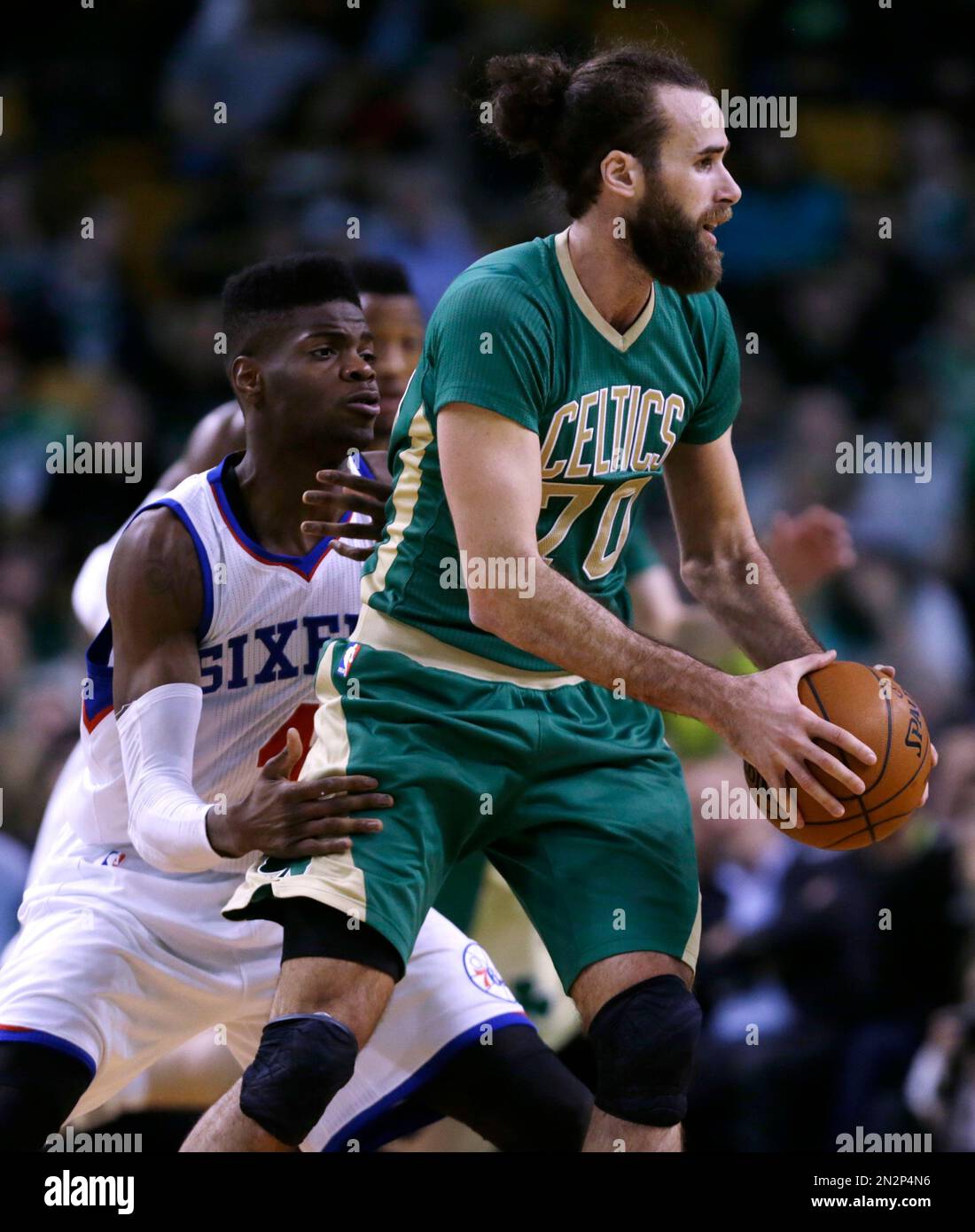 Boston Celtics forward Luigi Datome (70) looks to pass during the ...