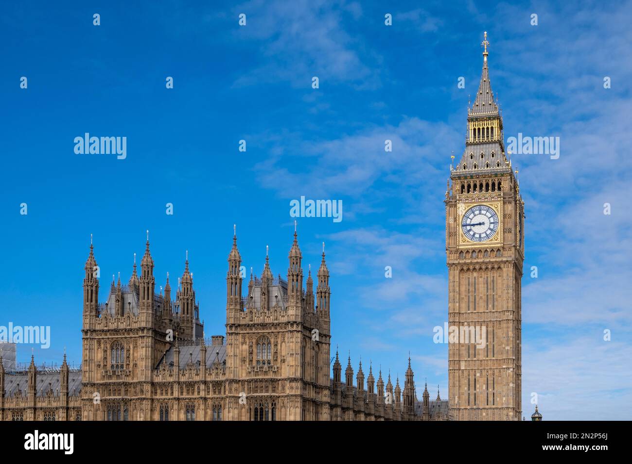 Houses of Parliament (Palace of Westminster) & Big Ben clocktower ...