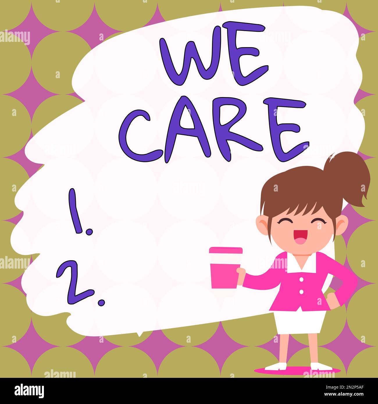 Conceptual display We Care. Business idea Support you Give help needed ...