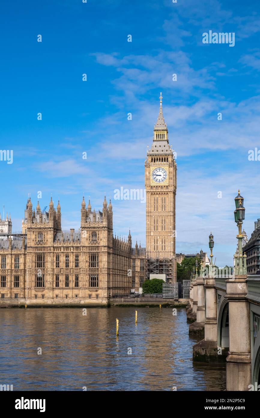 Houses of Parliament (Palace of Westminster) & Big Ben clocktower ...