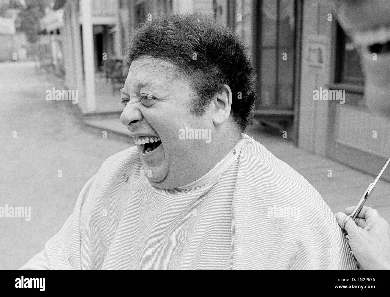 Comedian Marty Allen, fuzzy-haired member of the comedy team of Allen ...
