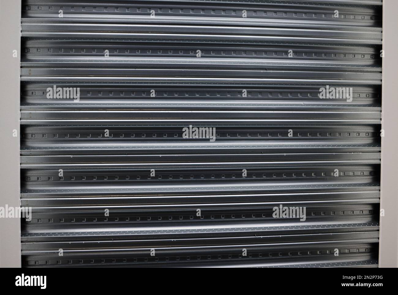 Composite metal floor galvanized steel decking viewed from underneath ...