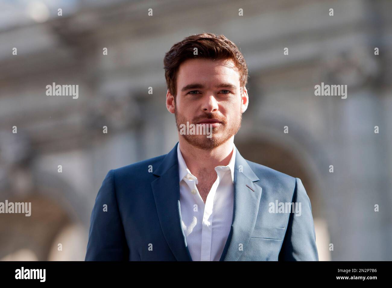 English actor Richard Madden poses for photographers during the ...