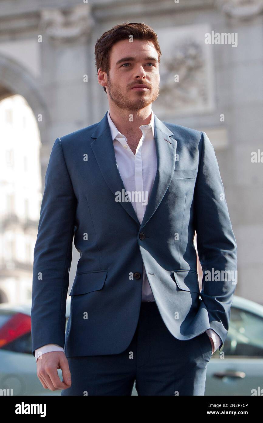 English actor Richard Madden poses for photographers during the ...