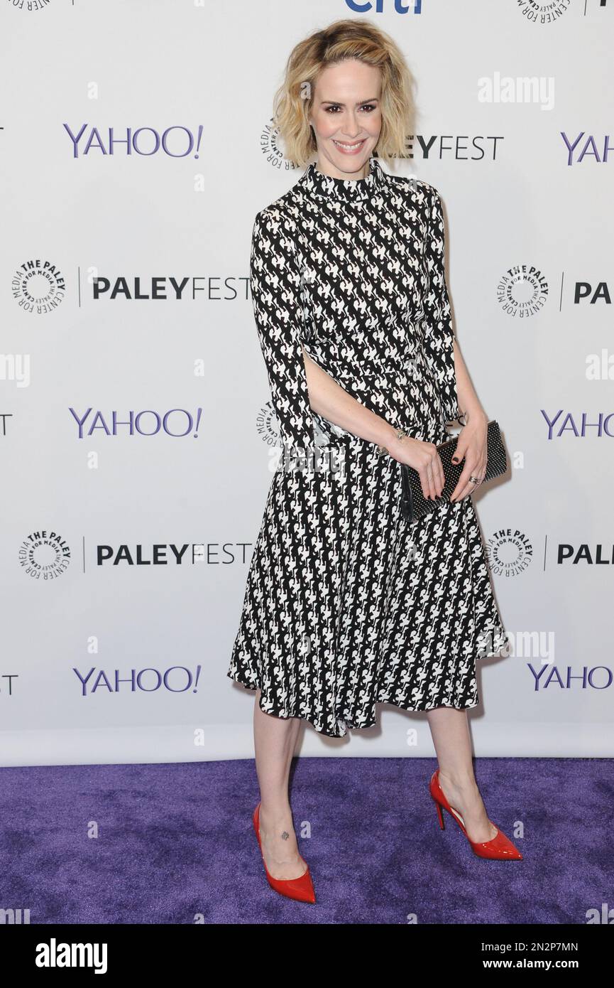 Sarah Paulson arrives at the 32nd Annual Paleyfest : "American Horror ...