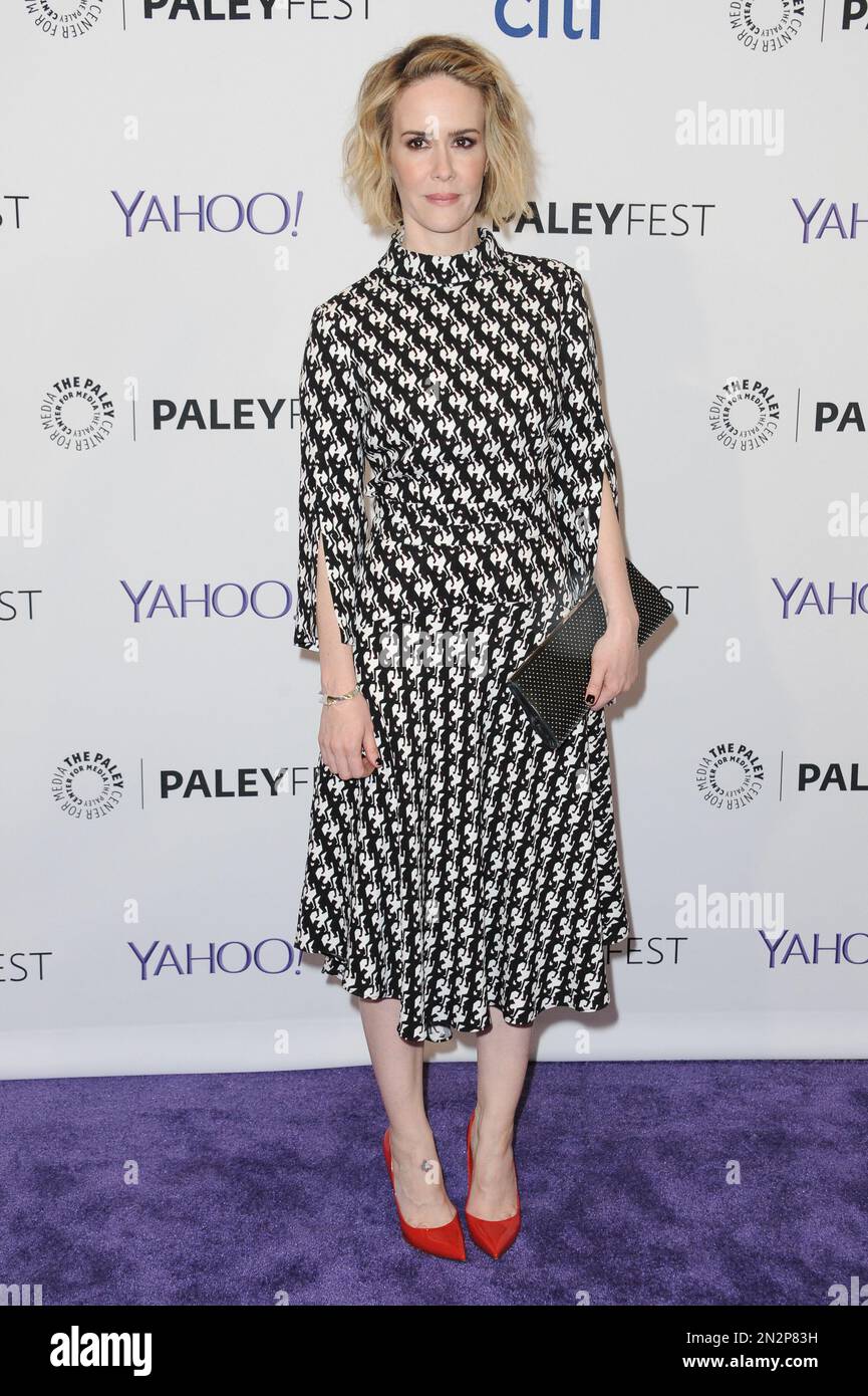 Sarah Paulson arrives at the 32nd Annual Paleyfest : "American Horror ...