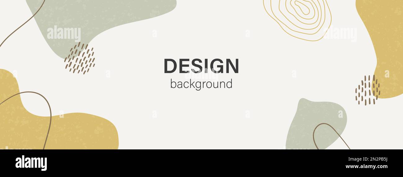 Abstract organic natural shapes vector background with copy space for ...