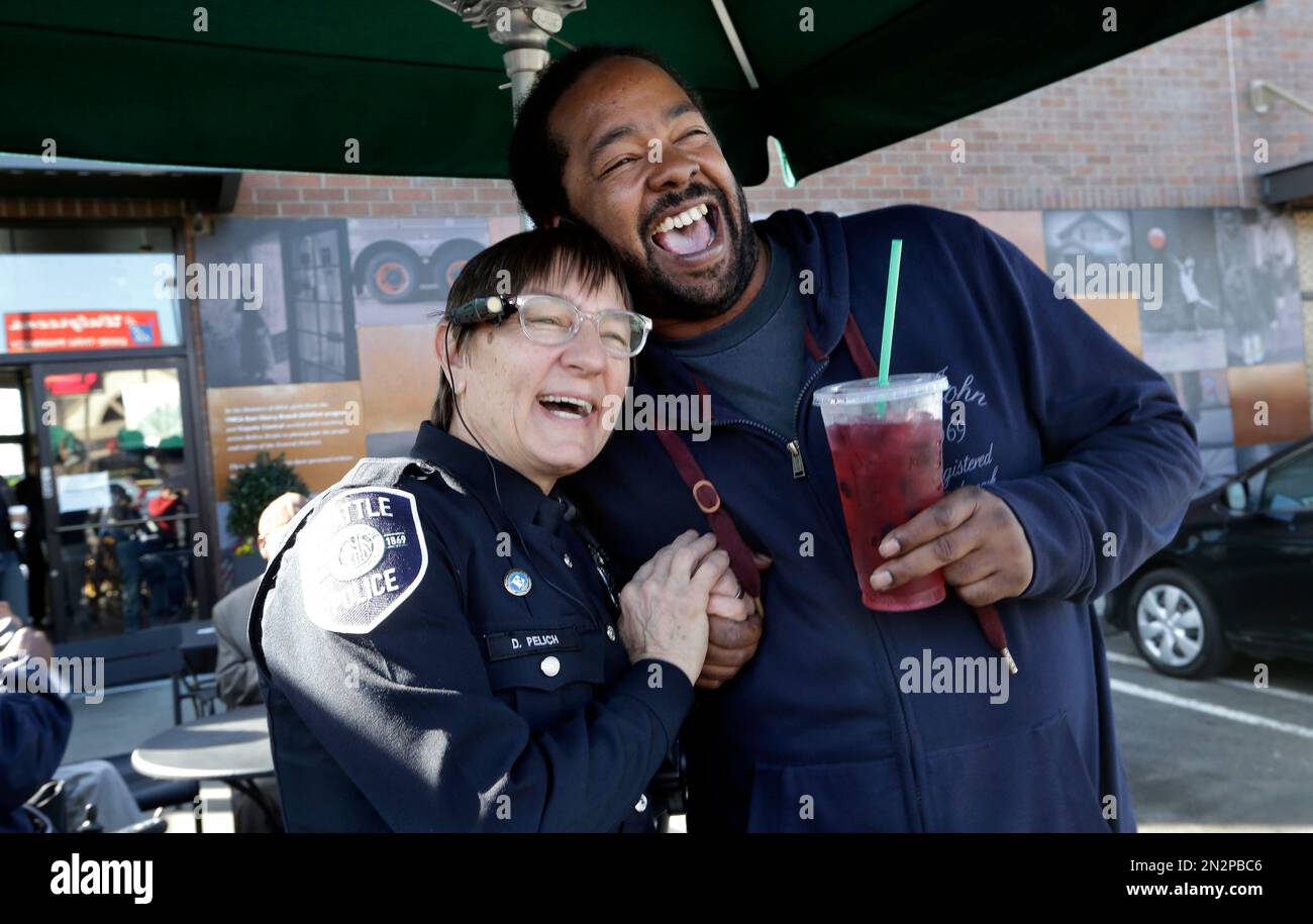 In this photo taken Thursday, March 12, 2015, Seattle police officer ...