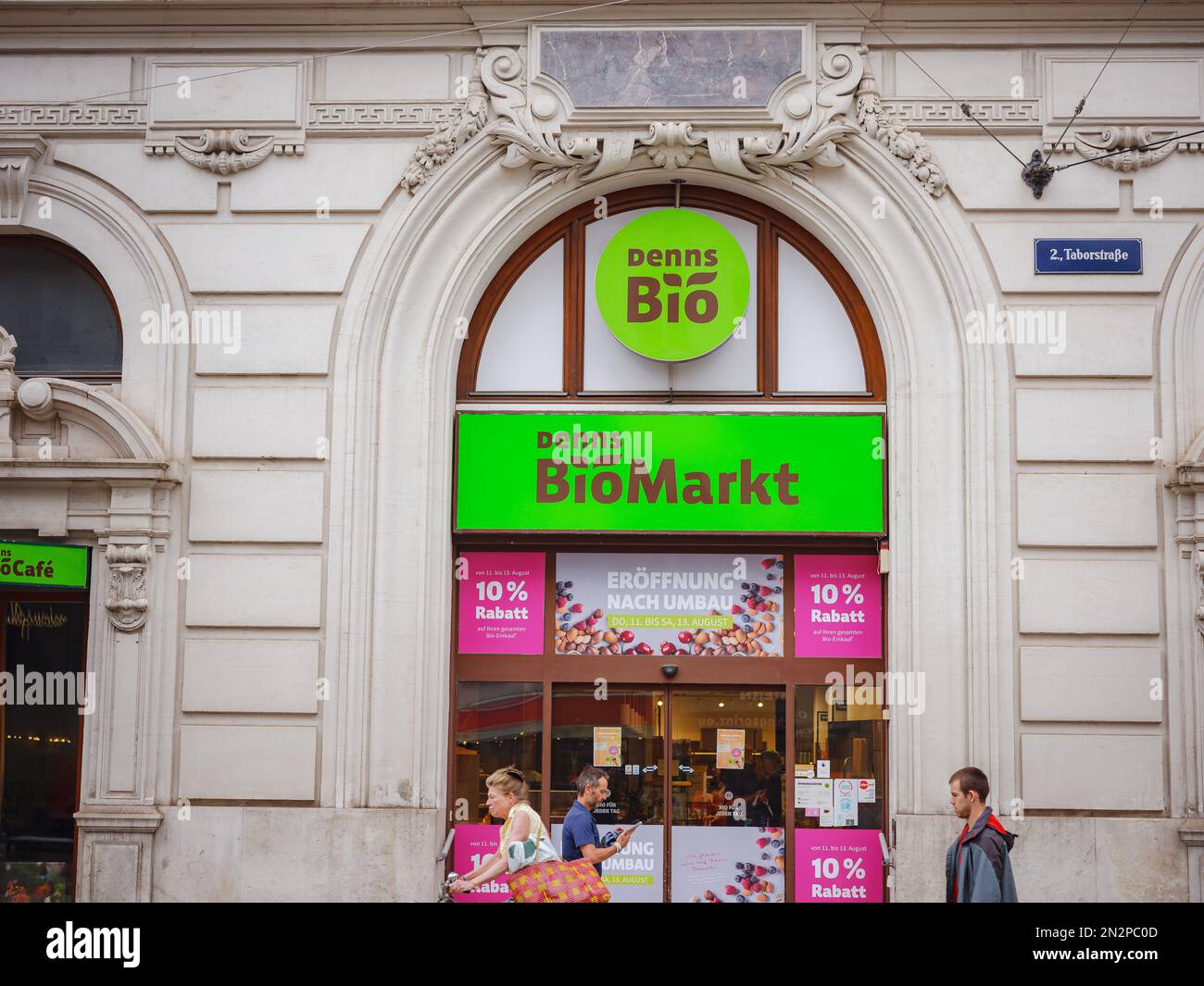 Vienna, Austria - August 8, 2022: enterance of Bio Markt, Biomarkt ...