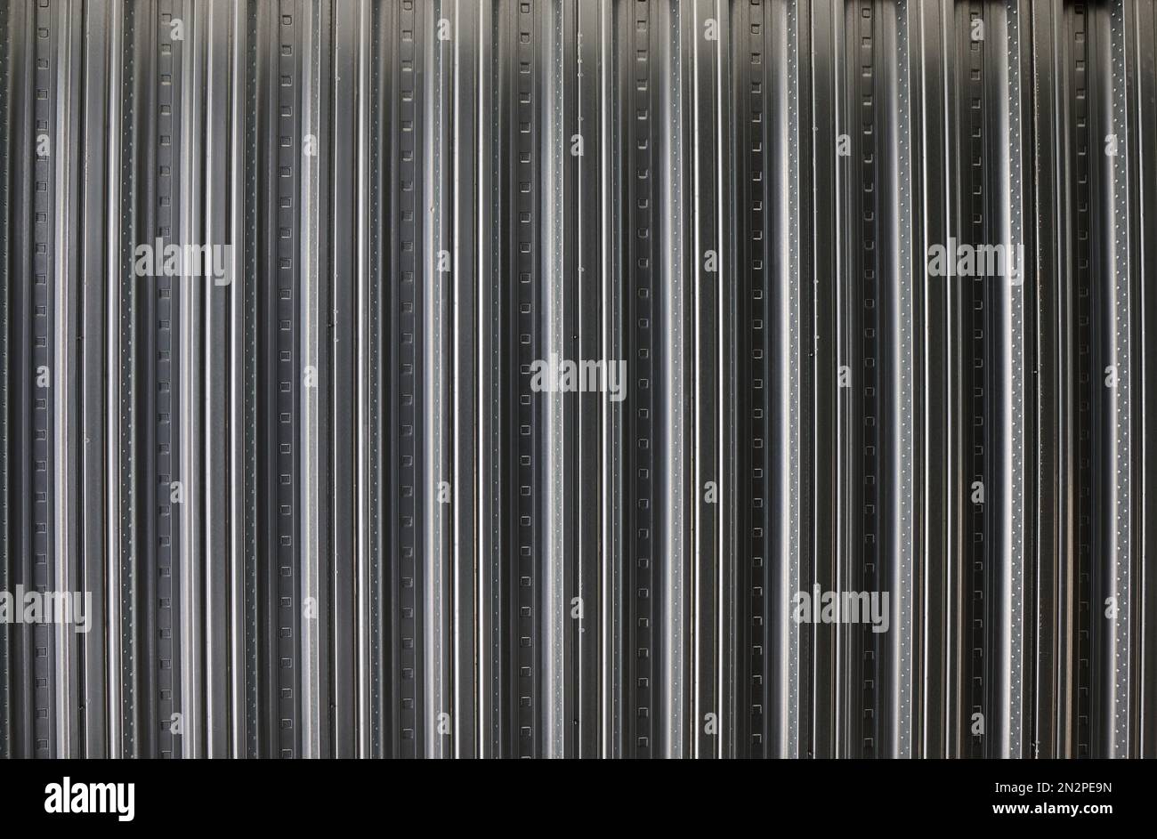 Galvanized steel decking viewed from underneath showing structure ...