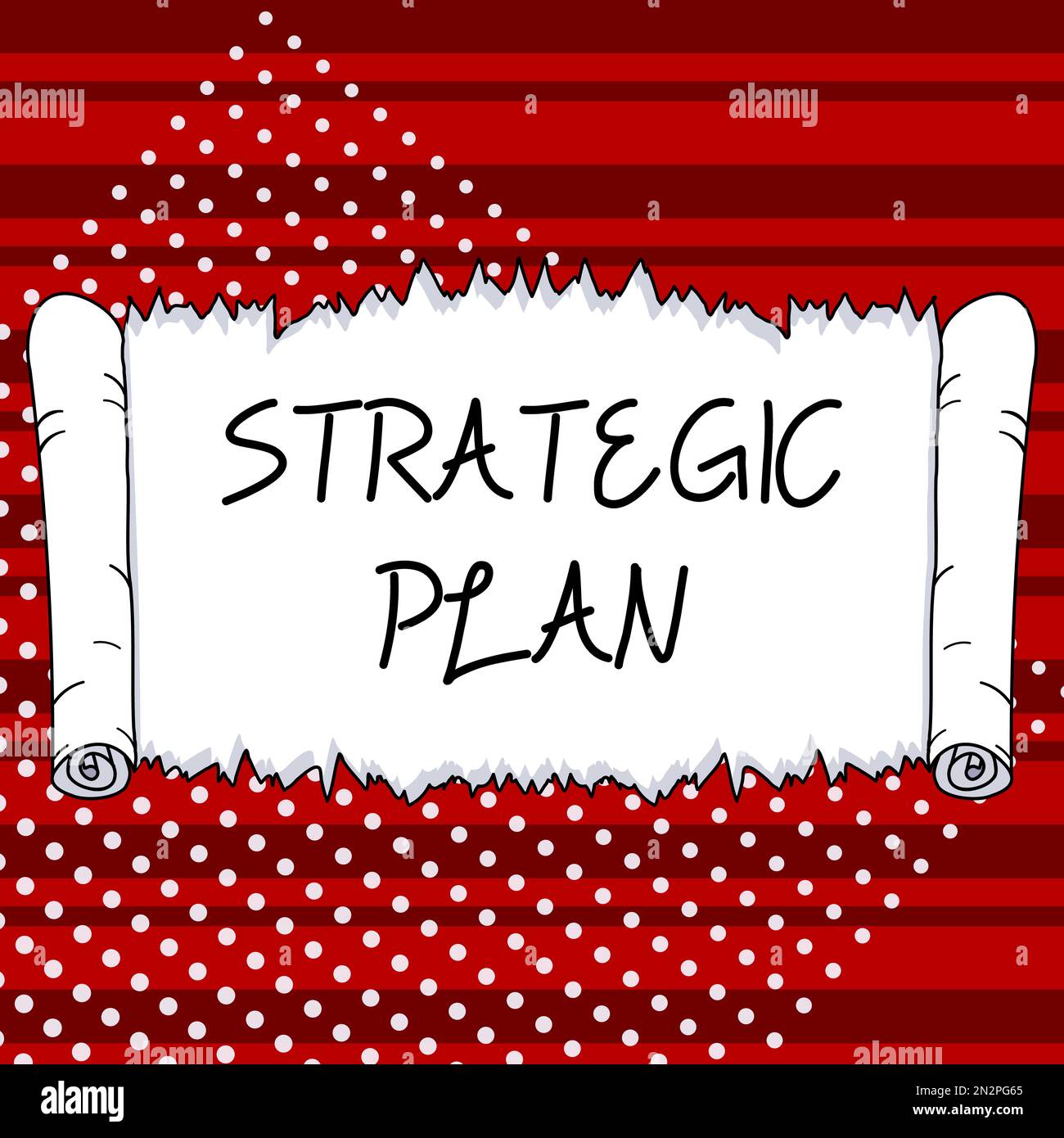 Text sign showing Strategic Plan, Conceptual photo A process of ...