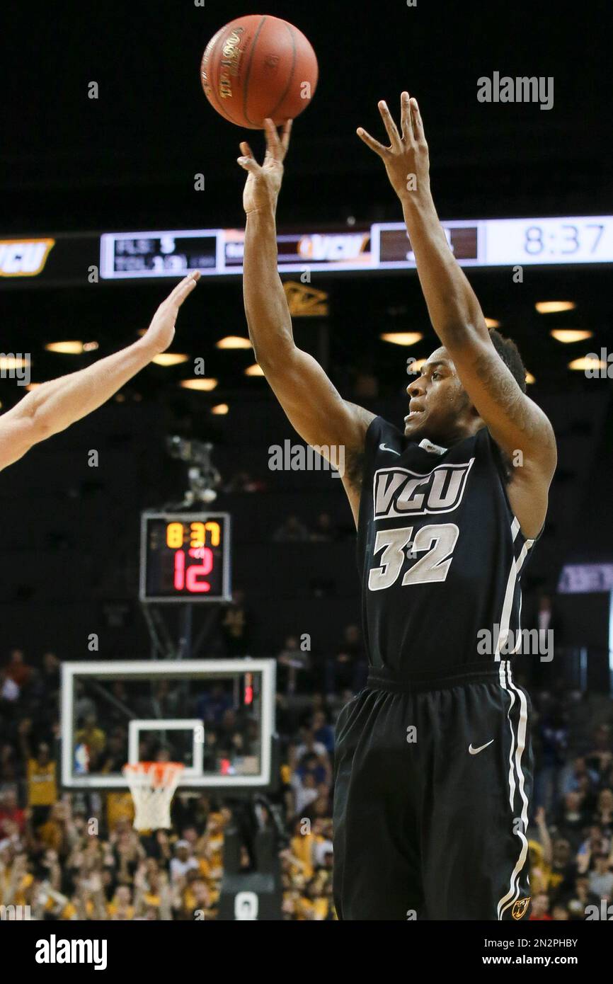 VCU guard Melvin Johnson (32) shoots in the first half of an NCAA ...