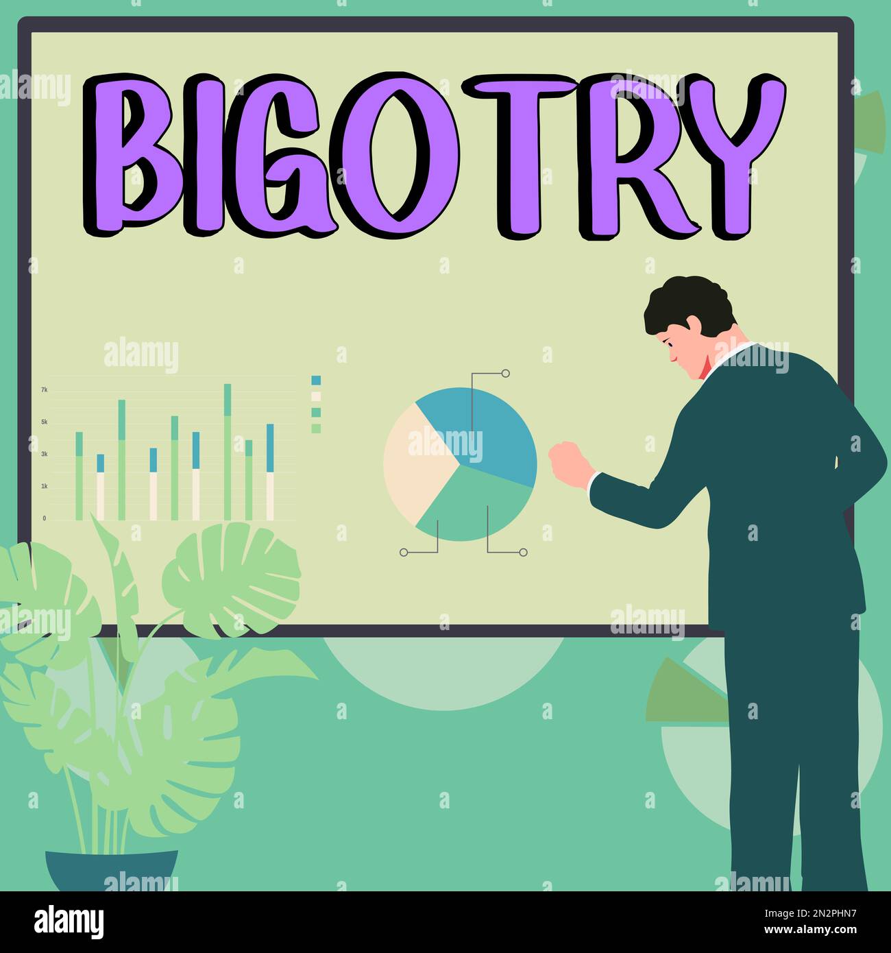 Conceptual display Bigotry, Conceptual photo obstinate or intolerant ...