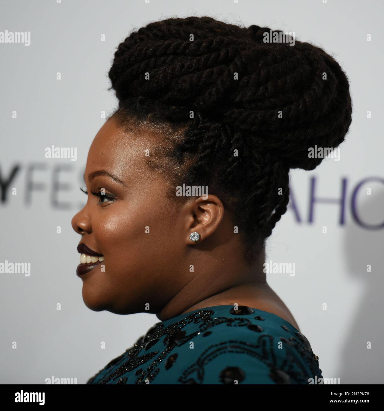 Amber Riley arrives at the 32nd Annual Paleyfest : "Glee" held at The ...