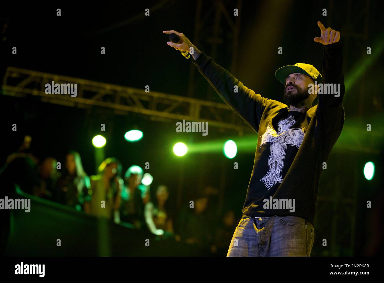 Eduardo "Babo" Davalos performs with Mexican band Cartel de Santa ...